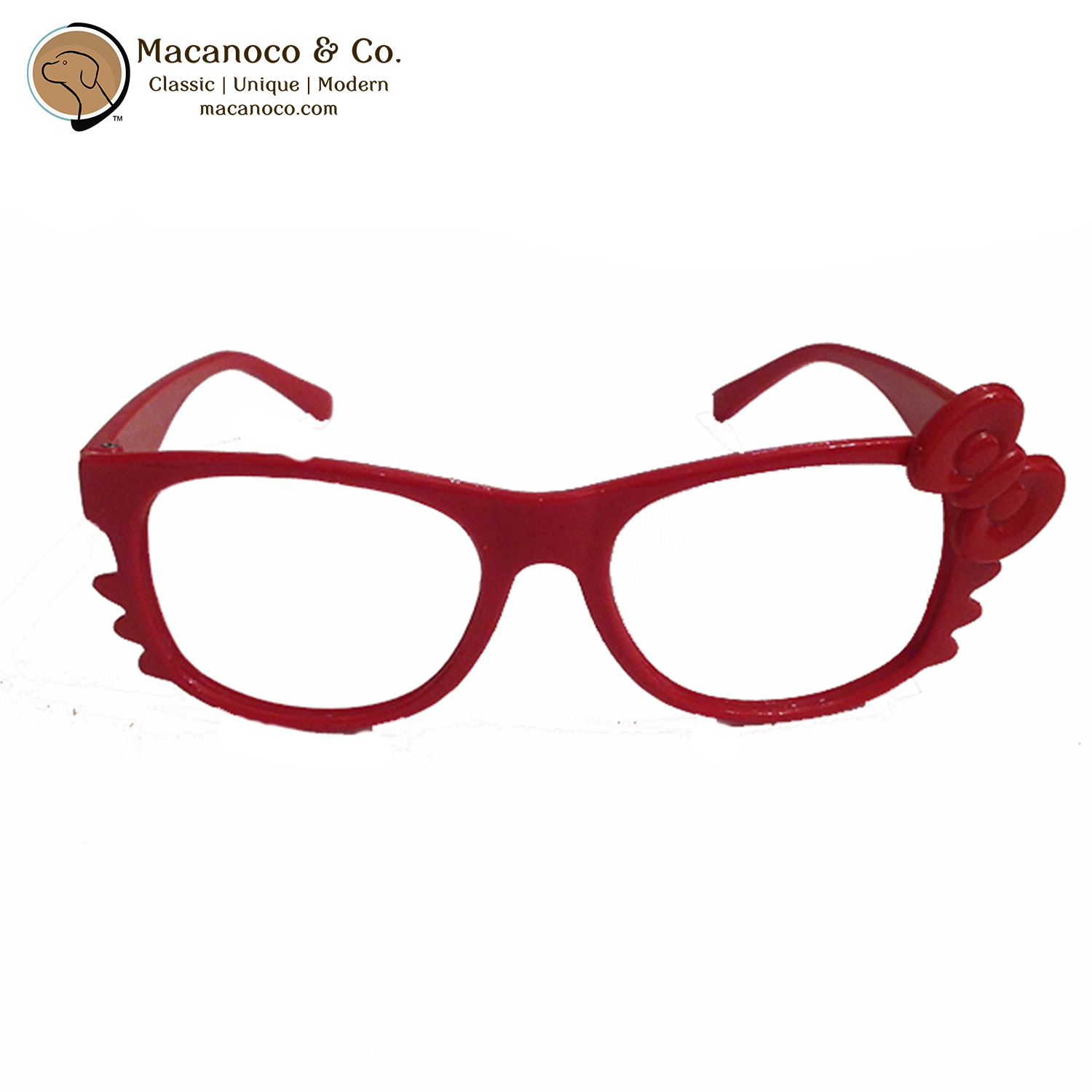 Retro Optix Kitty Sunglasses with out Lenses - Red - Macanoco and Co.