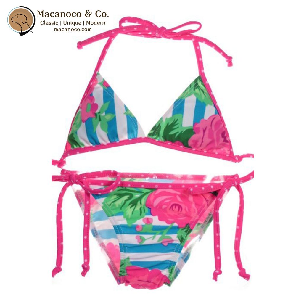 Babi-Kini Candy Stripe Bikini Swimsuit - Macanoco and Co.