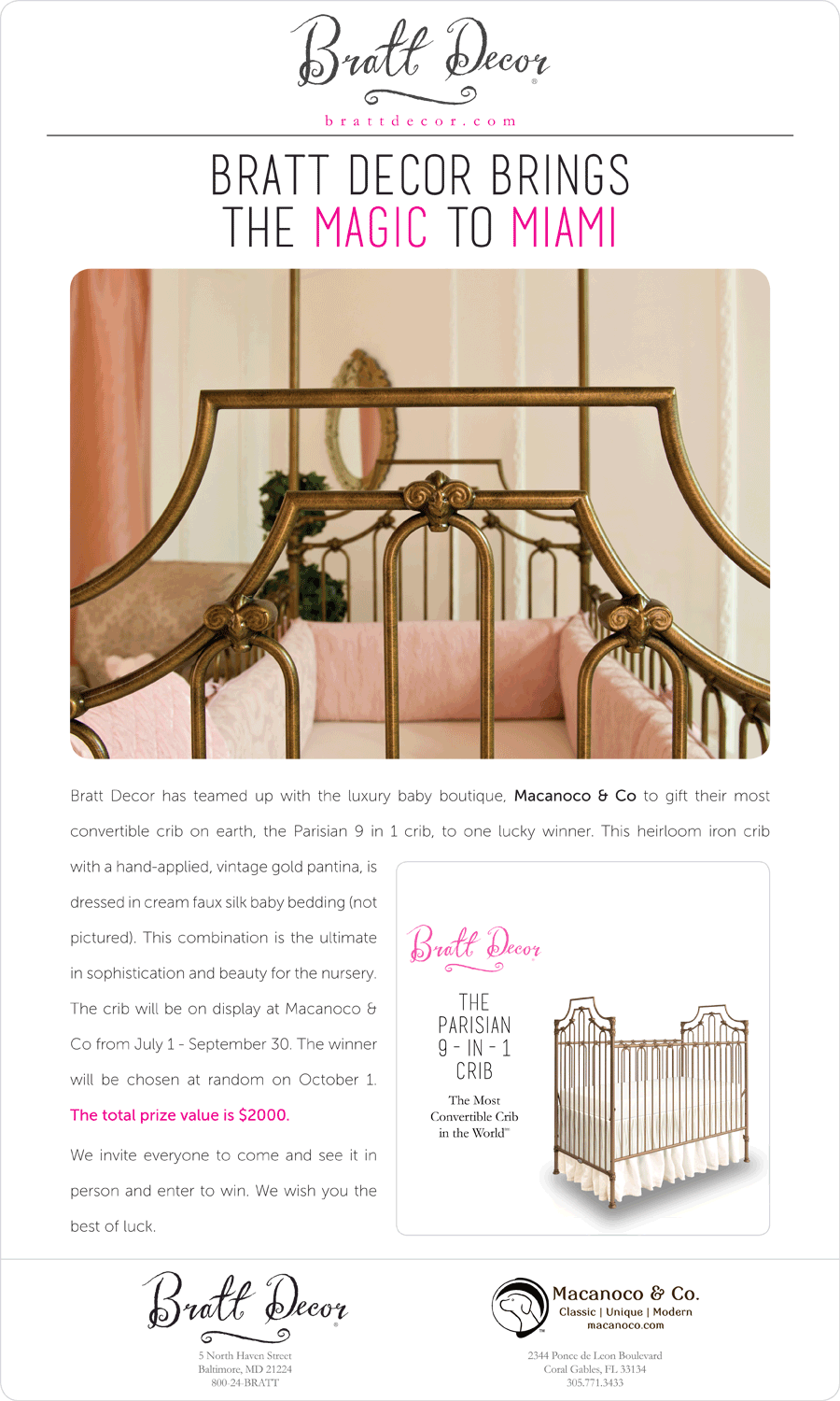 Bratt Decor Brings the Magic to Miami at Macanoco and Co. - Macanoco ...