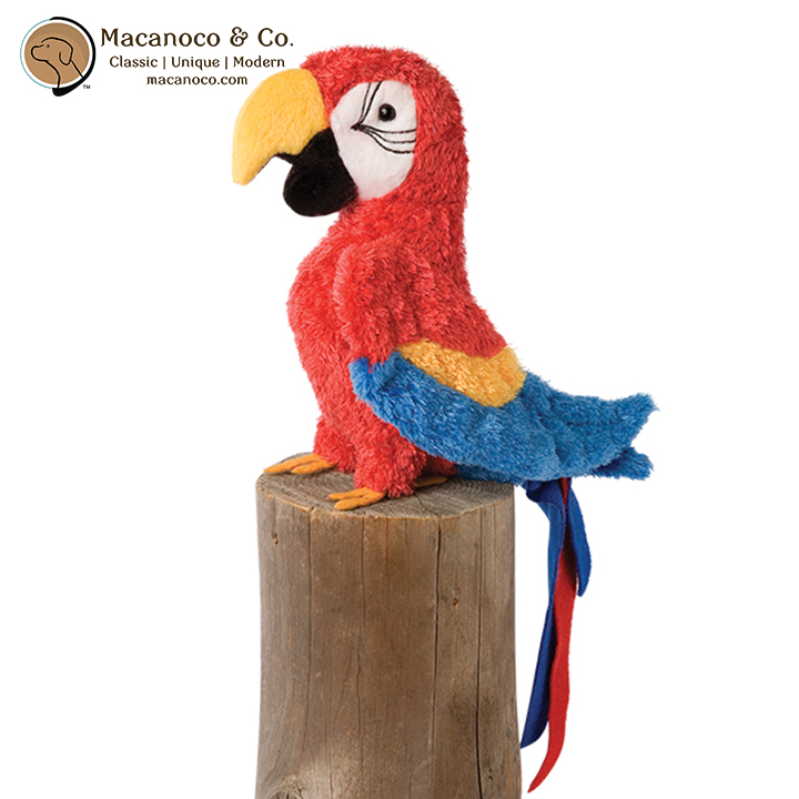 Douglas Gabby Red Parrot 8 inches Plush Toy - Macanoco and Co.