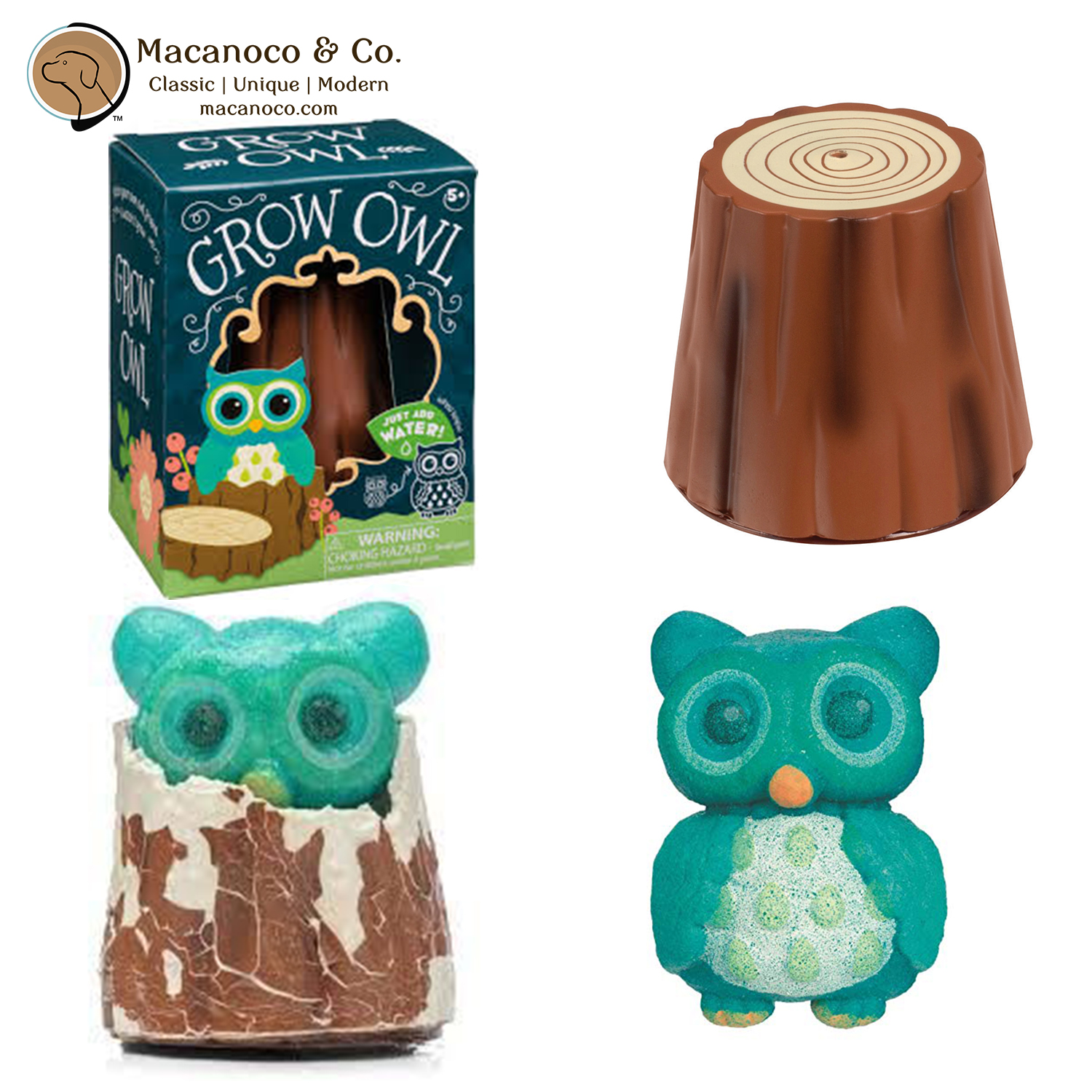 Toysmith Grow Owl Toy - Macanoco and Co.