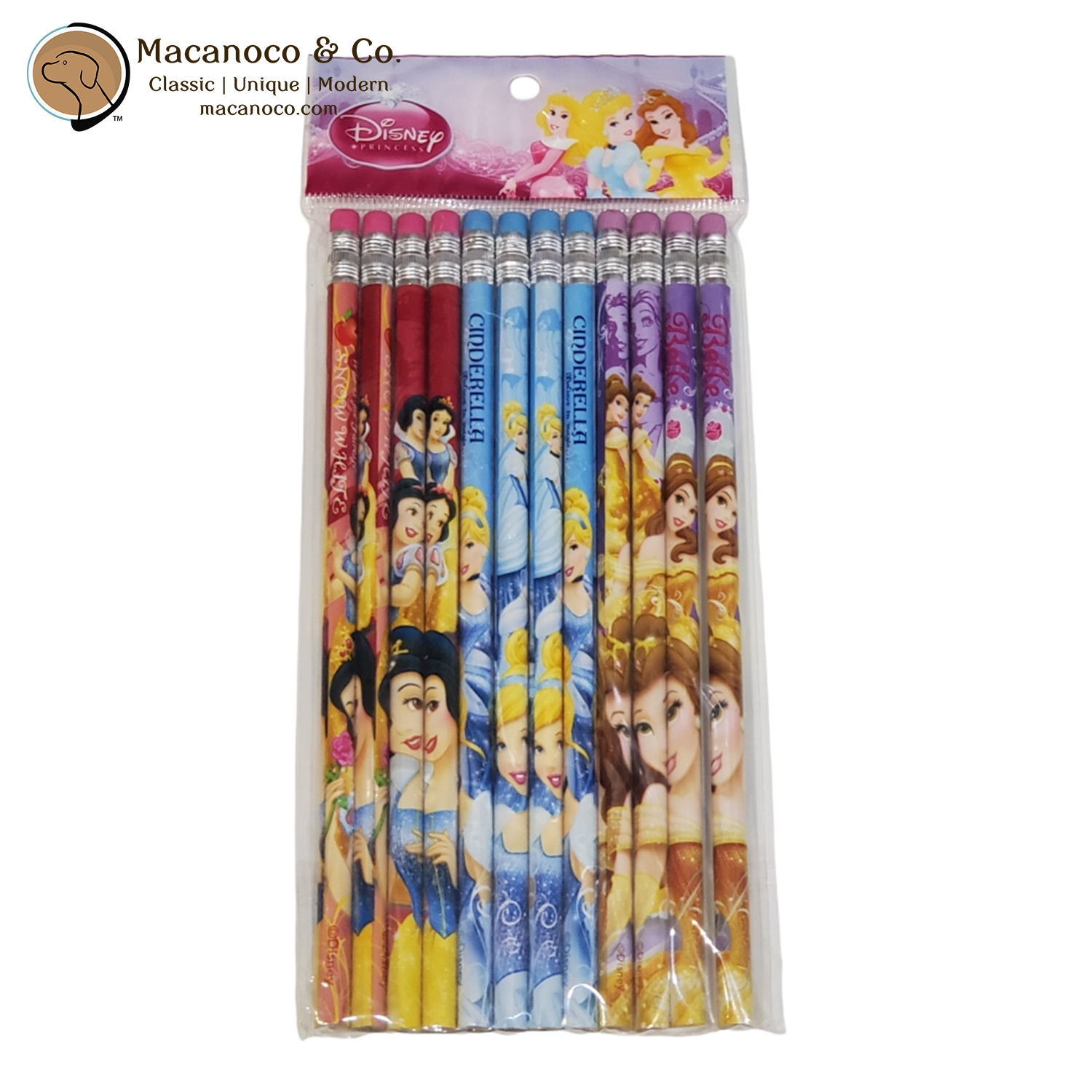 Disney Princess 12-Piece Pencil Set - Macanoco and Co.