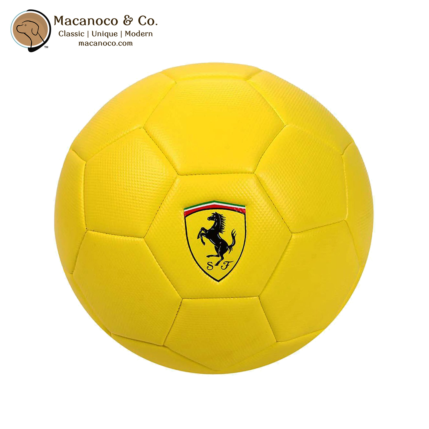 Ferrari Solid Color Size 1 Soccer Ball - Yellow - Macanoco and Co.