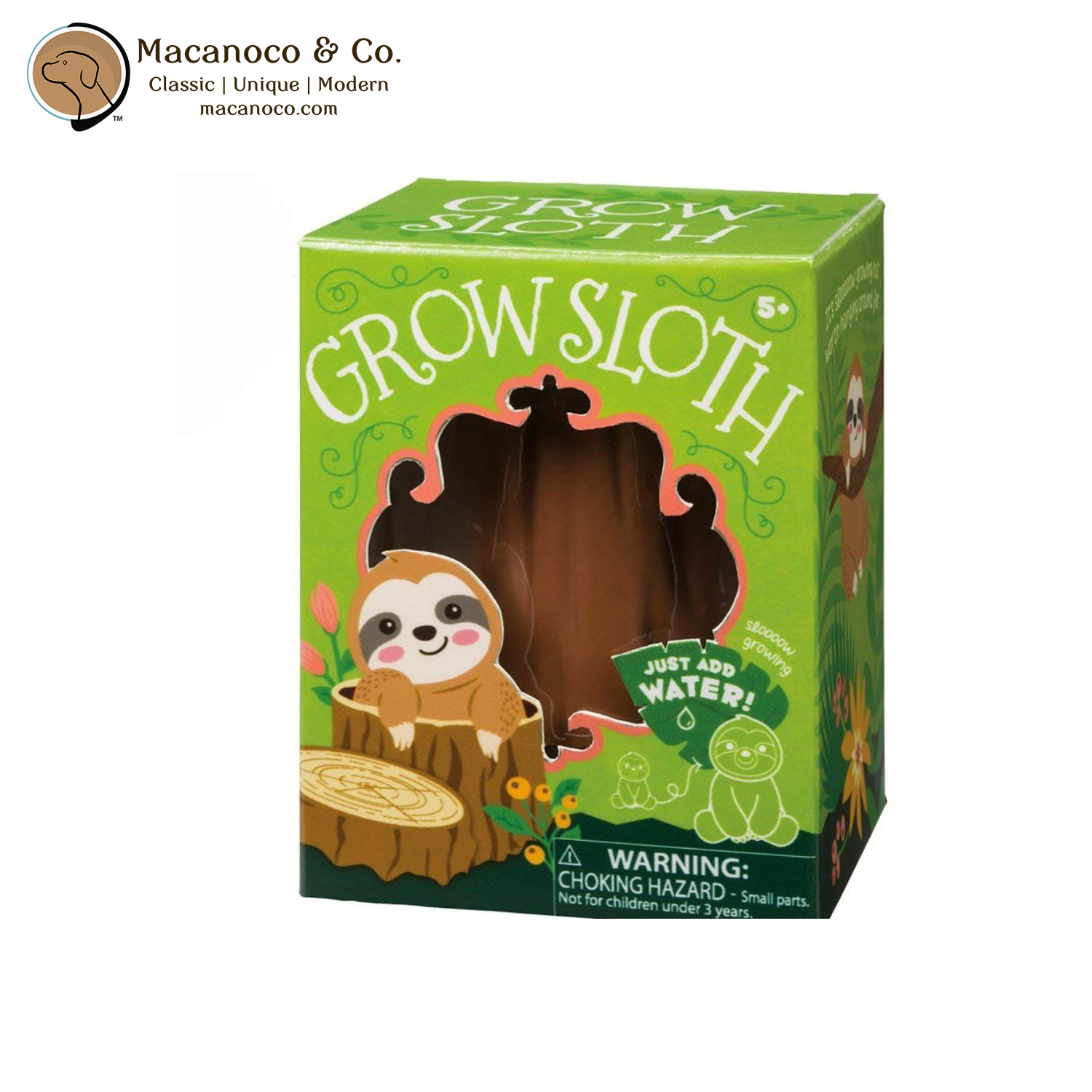 Toysmith Growth Sloth Toy - Macanoco and Co.
