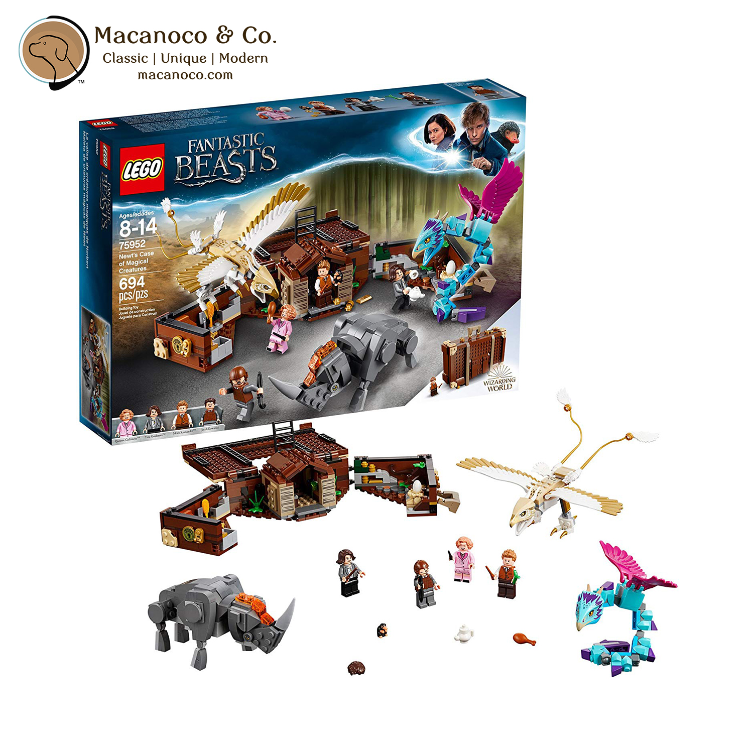 LEGO Fantastic Beasts: Newt’s Case of Magical Creatures Building Kit ...