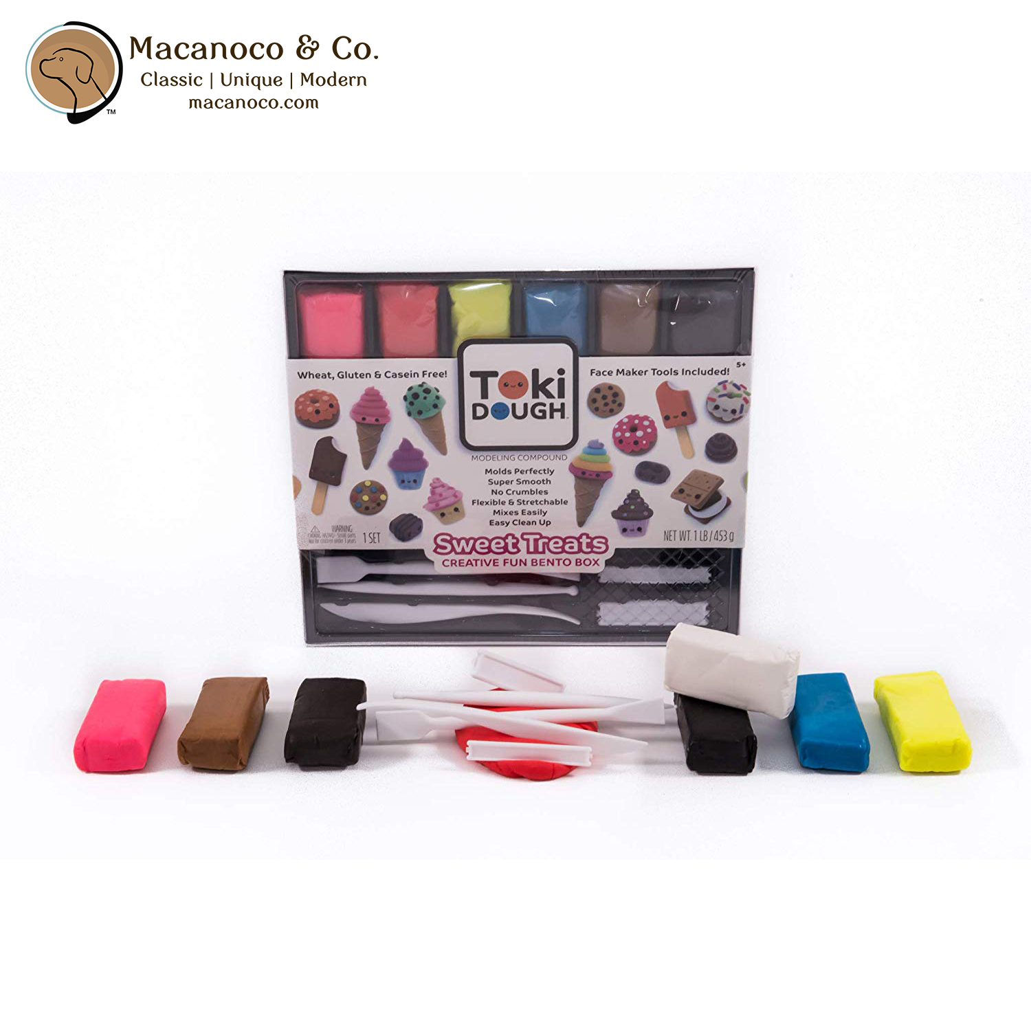 Toki Dough Sweet Treats Creative Fun Bento Box Modeling Dough Toy ...