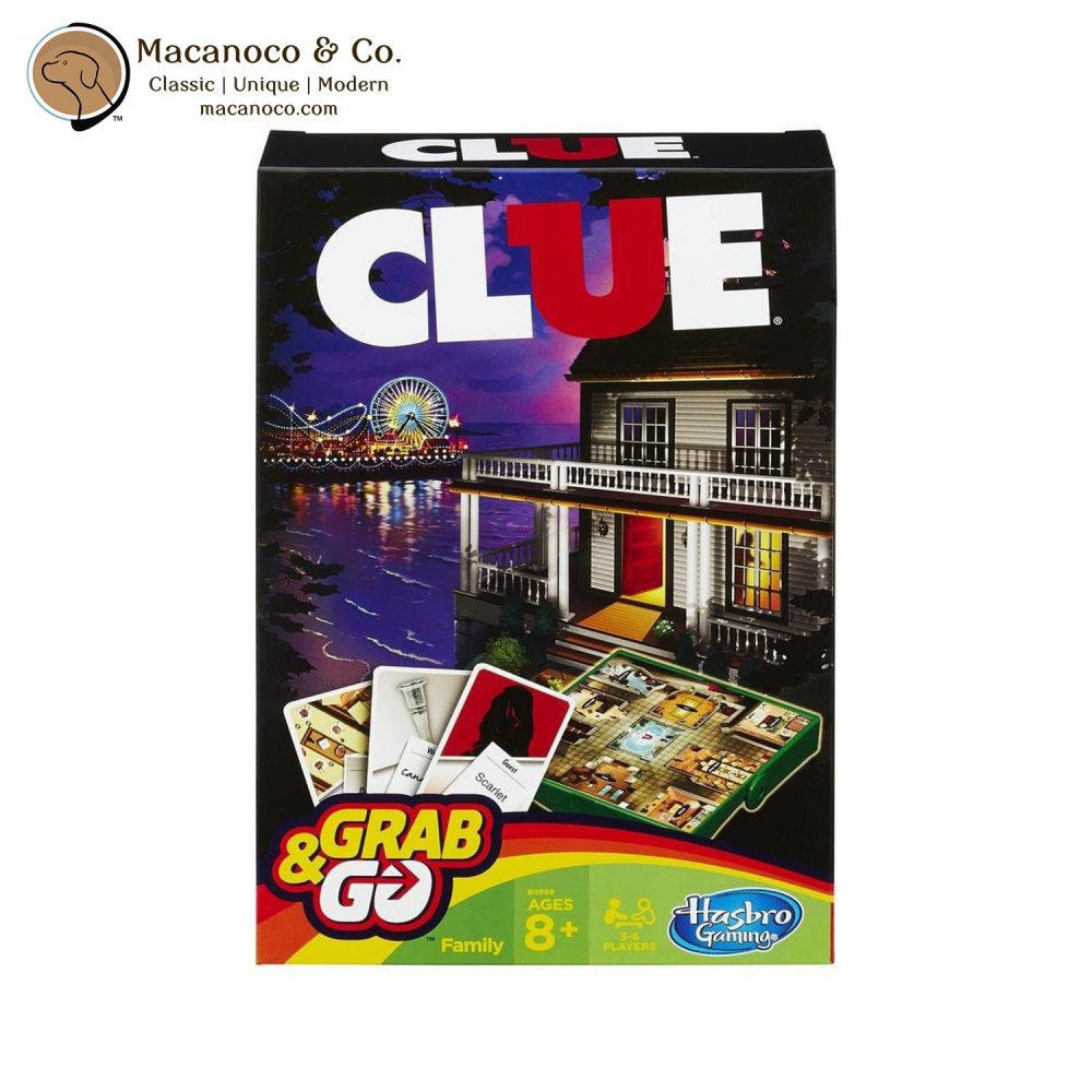 Hasbro Clue Grab & Go Game (Travel Size) Game Toy - Macanoco and Co.