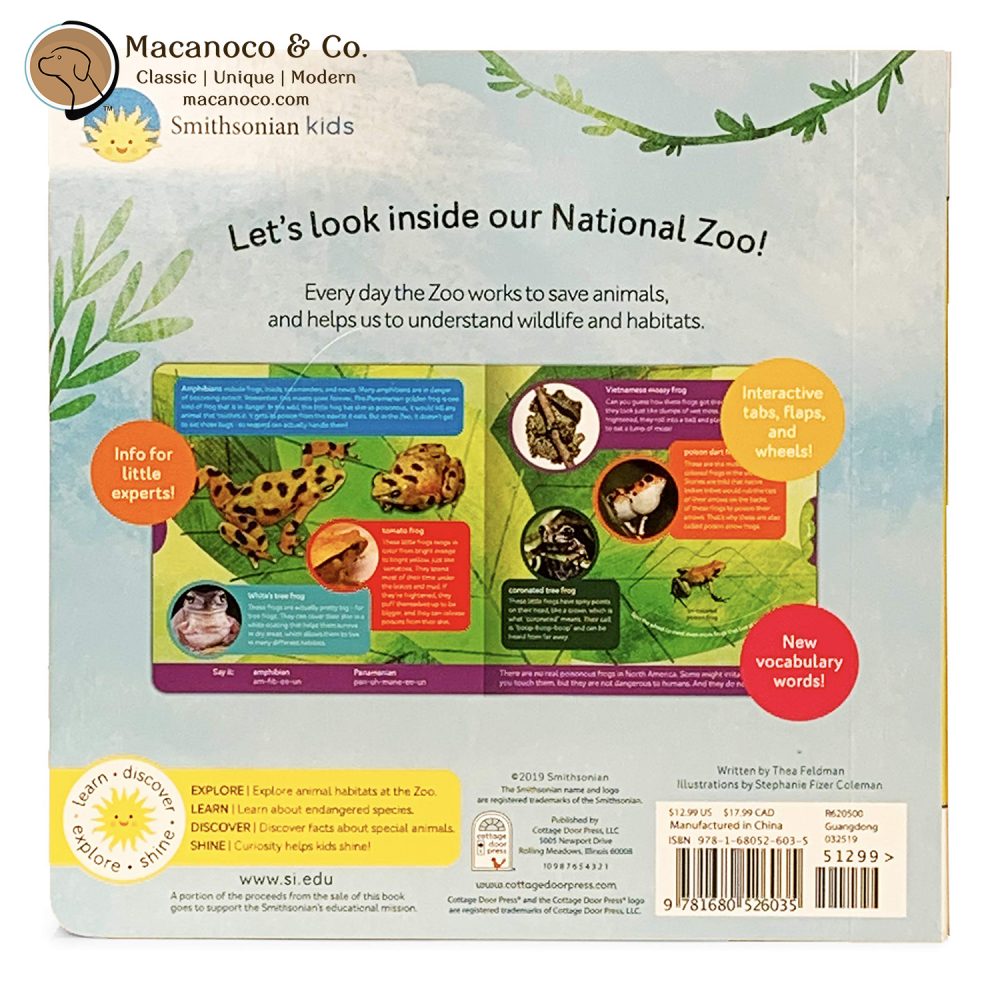 Cottage Door Press Smithsonian Kids: Let's Go to Our Zoo Board Book ...