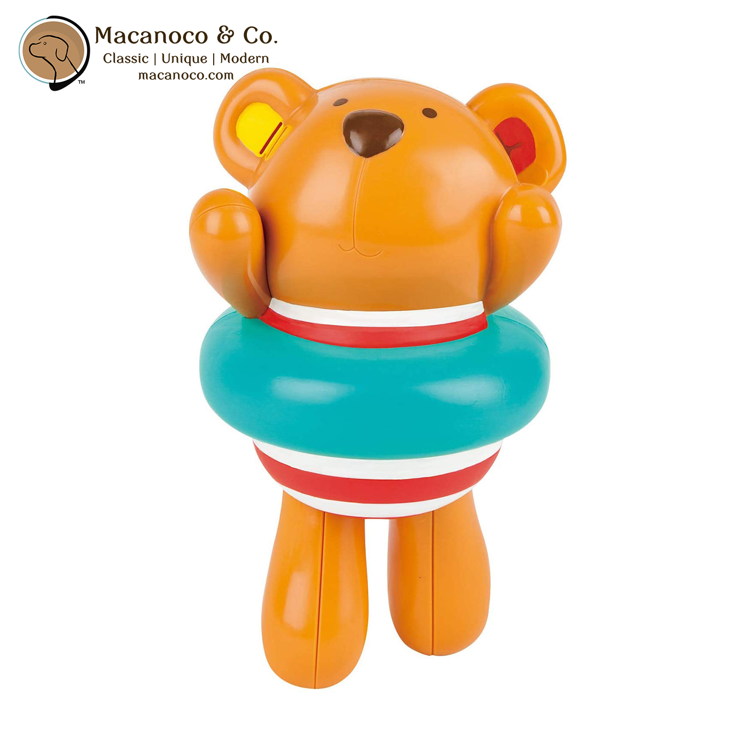 Hape Swimmer Teddy Wind-Up Toy - Macanoco and Co.