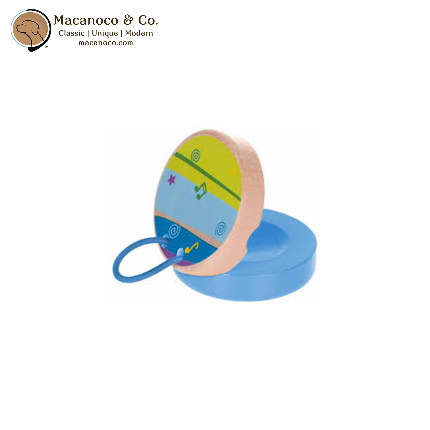 Hape Clickety-Clacik Clapper Orange Wooden Toy | Macanoco and Co.