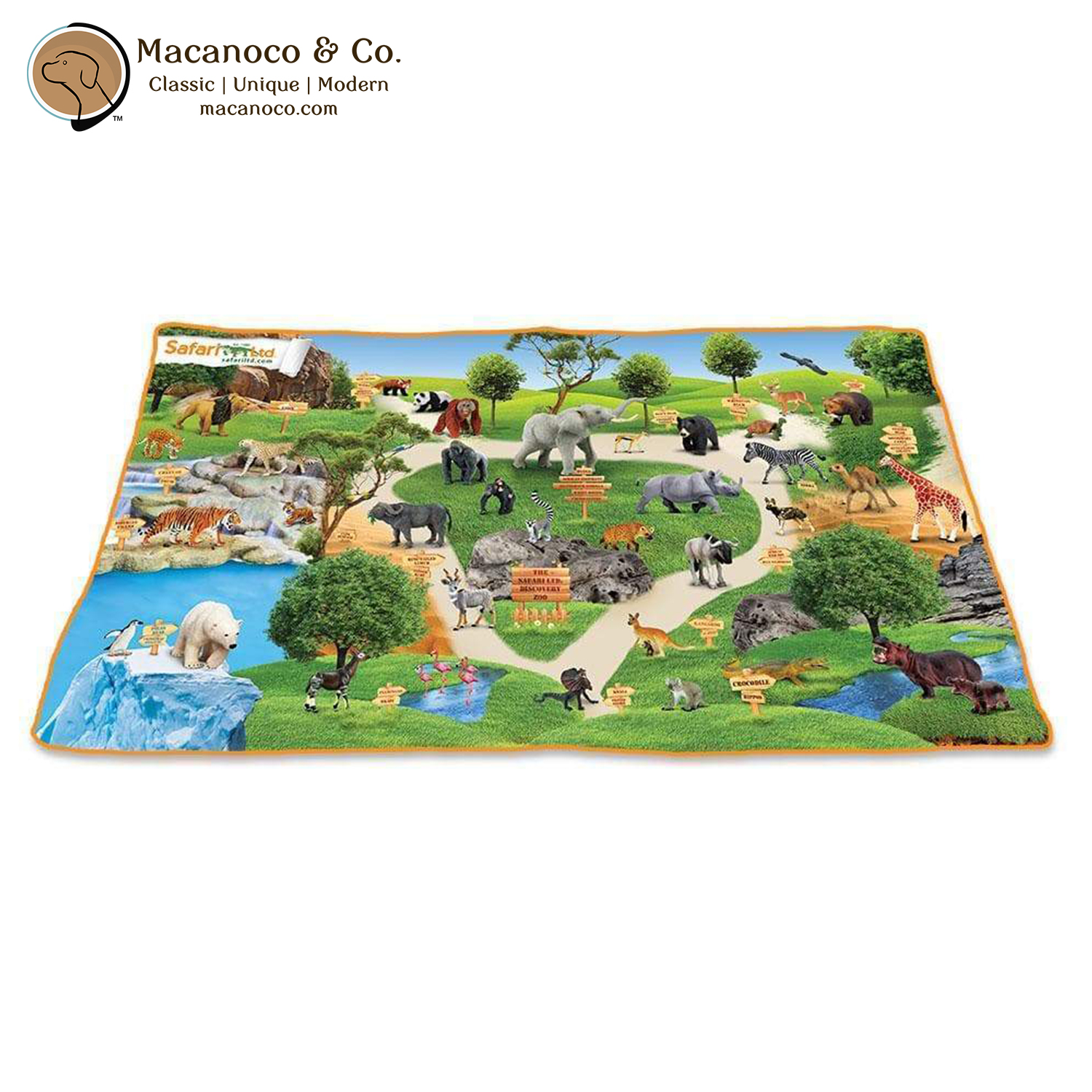 Safari Ltd. Wildlife Playmat for Toy Figurines - Macanoco and Co.