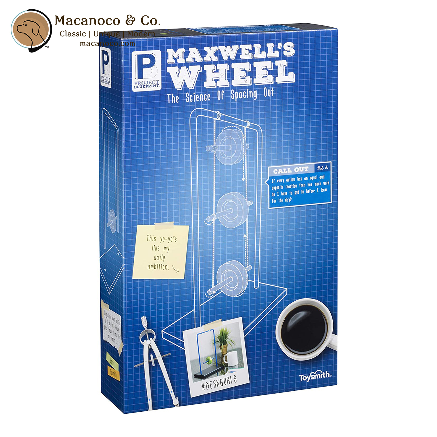Toysmith Project Blueprint Maxwell's Wheel Toy - Macanoco and Co.