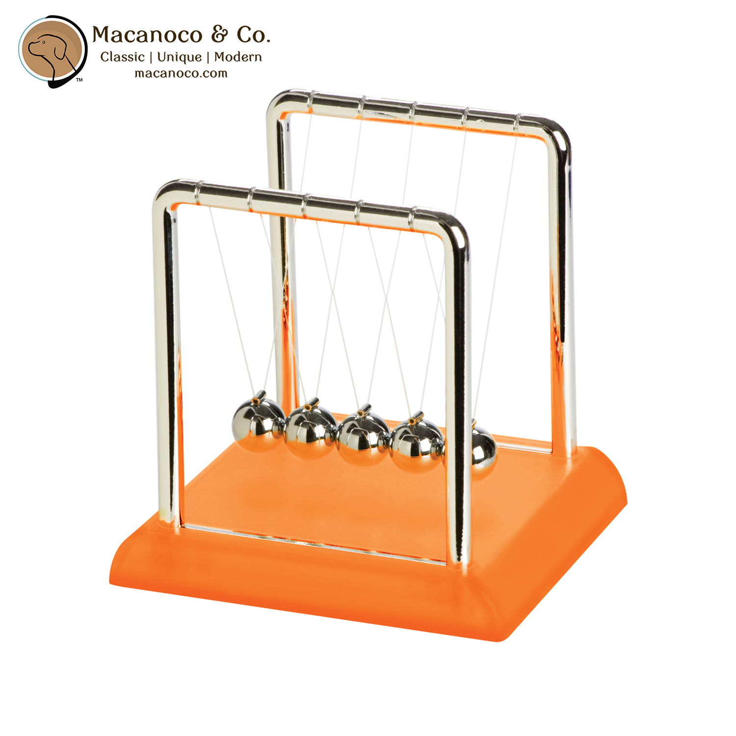 Toysmith Project Blueprint Newton's Cradle Neon Toy - Macanoco and Co.