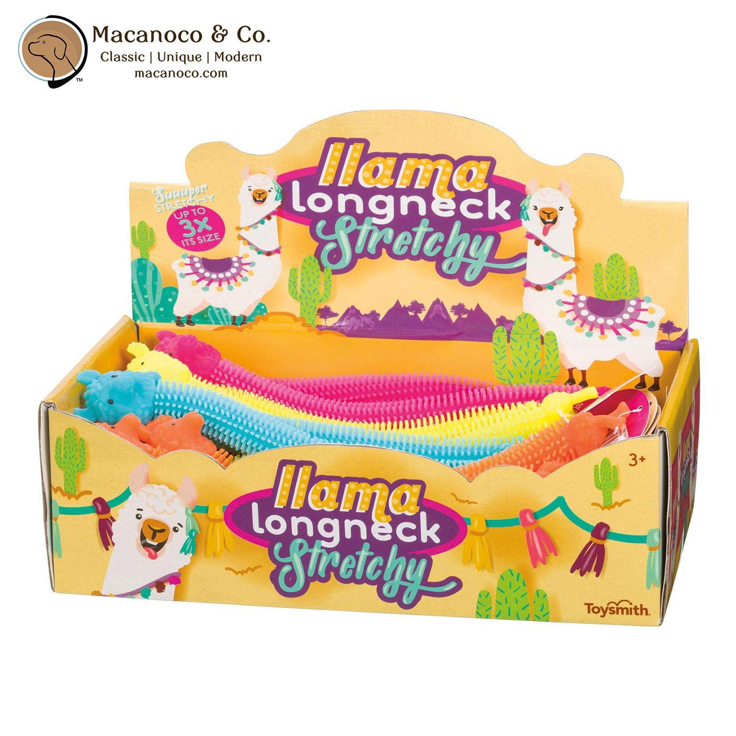 Toysmith Llama Longneck Stretchy Toy - Macanoco and Co.
