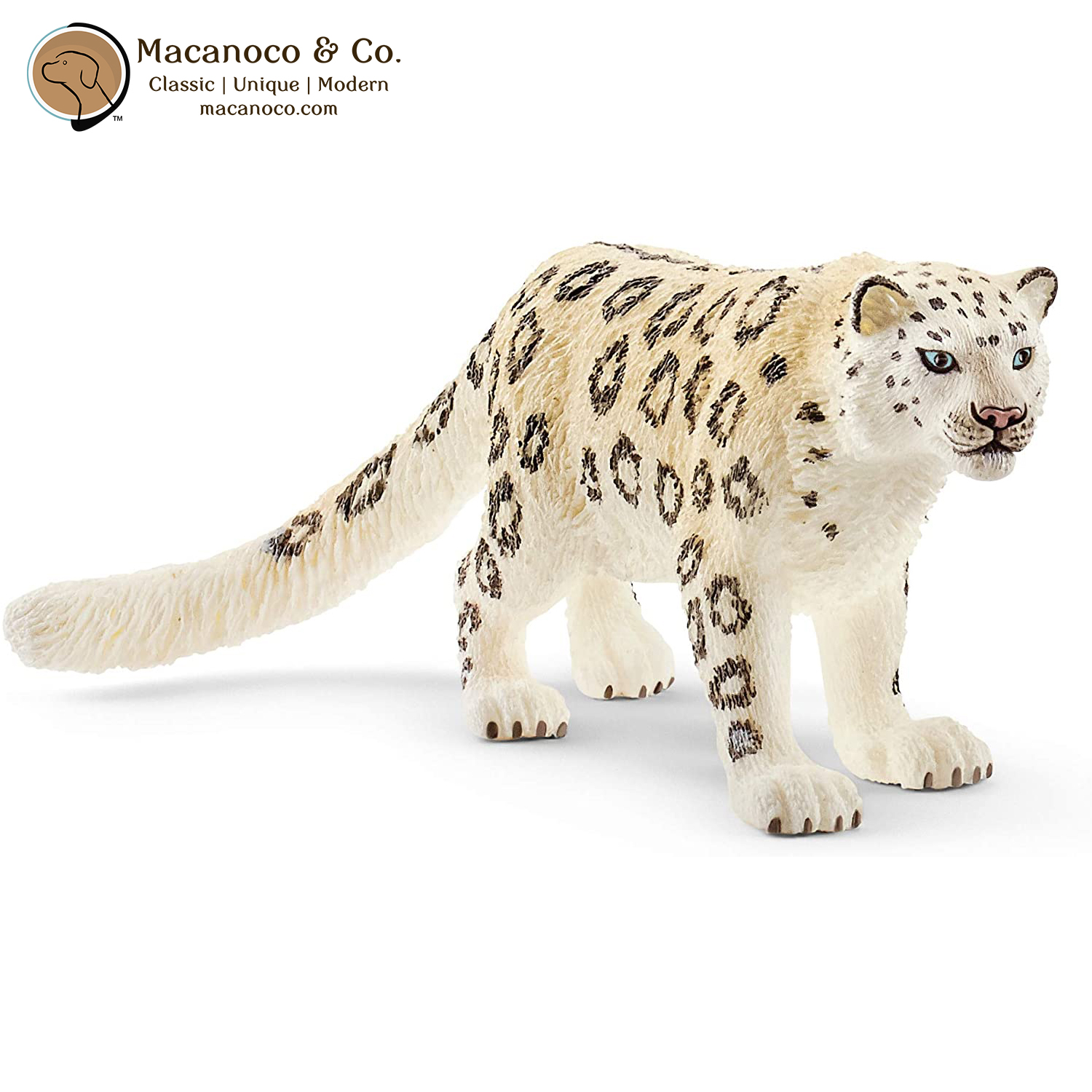 Schleich Snow Leopard Toy Figurine - Macanoco and Co.