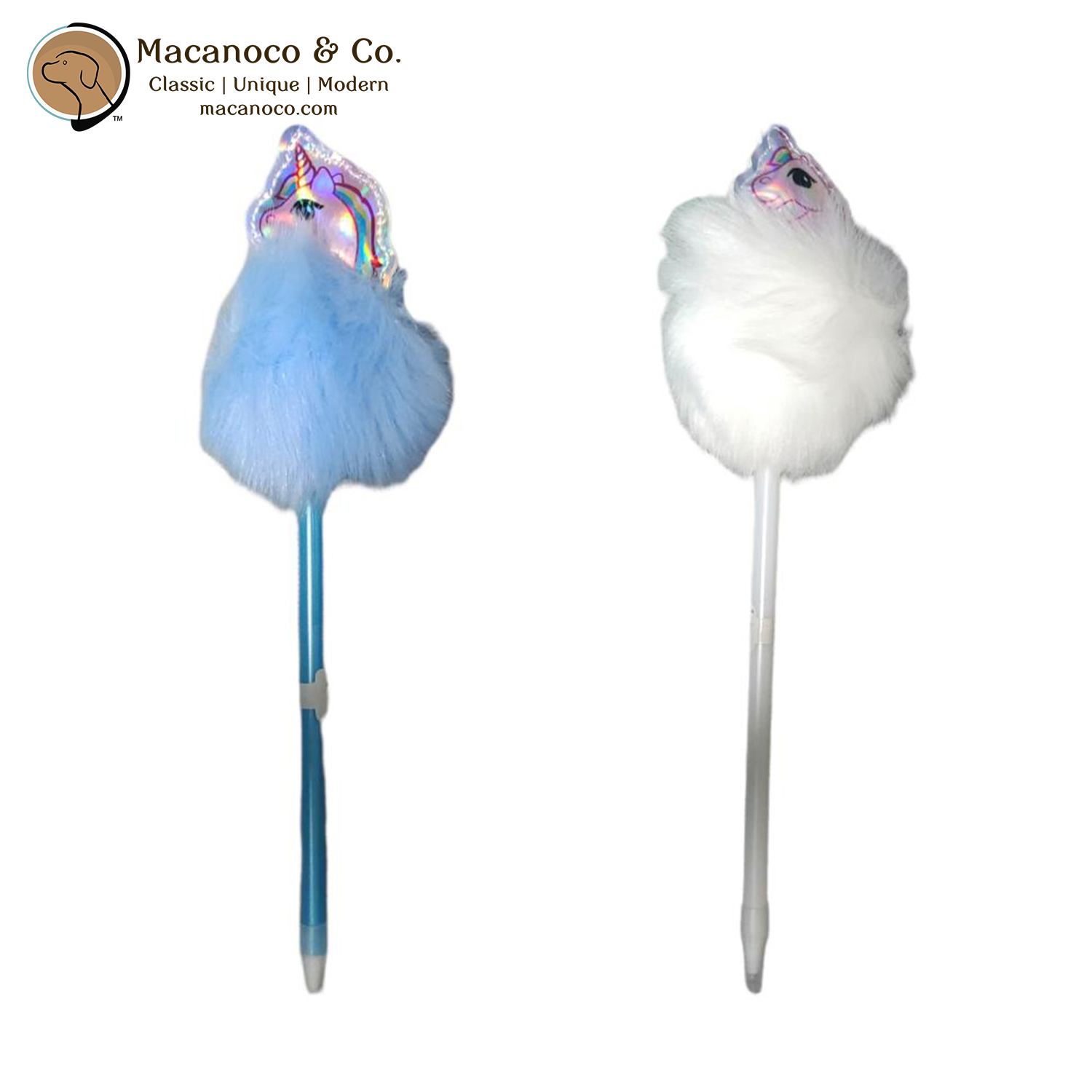The Toy Network Unicorn Pom Pom Pen - Macanoco and Co.