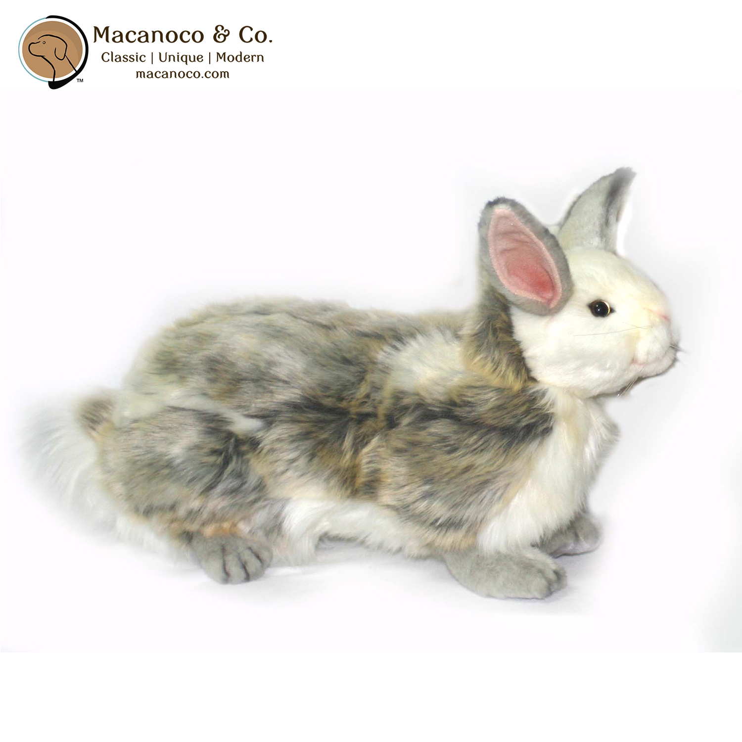 Hansa Rabbit Jacquard 14-inches Plush Toy - Macanoco and Co.
