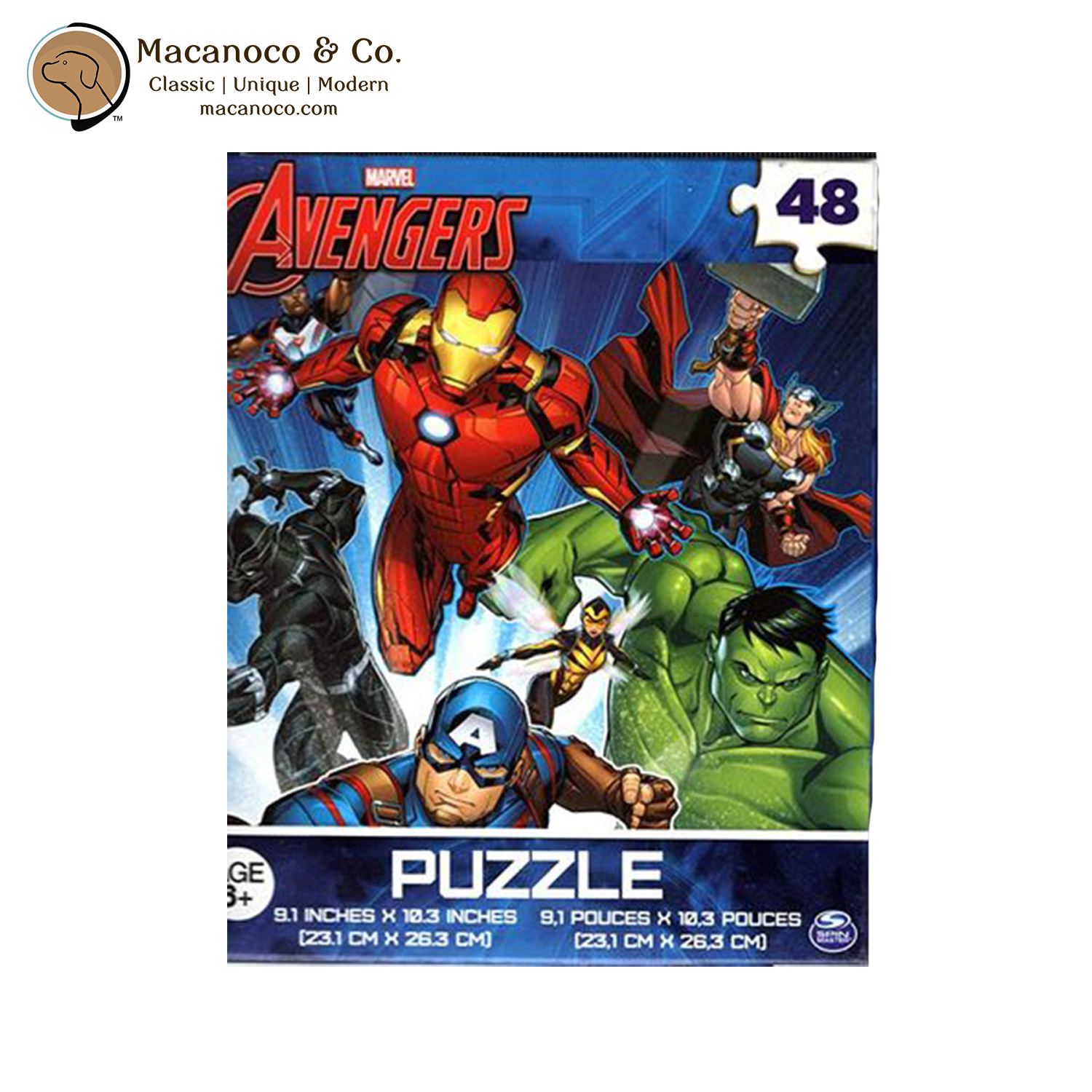 Marvel Avengers 48-Pieces Jigsaw Puzzle - Macanoco and Co.