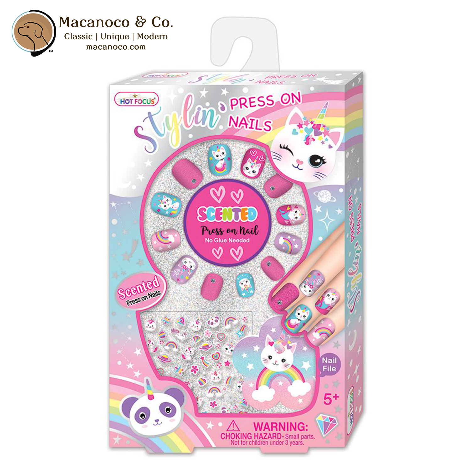 Hot Focus Caticorn Stylin' Press On Nails Kit - Macanoco and Co.