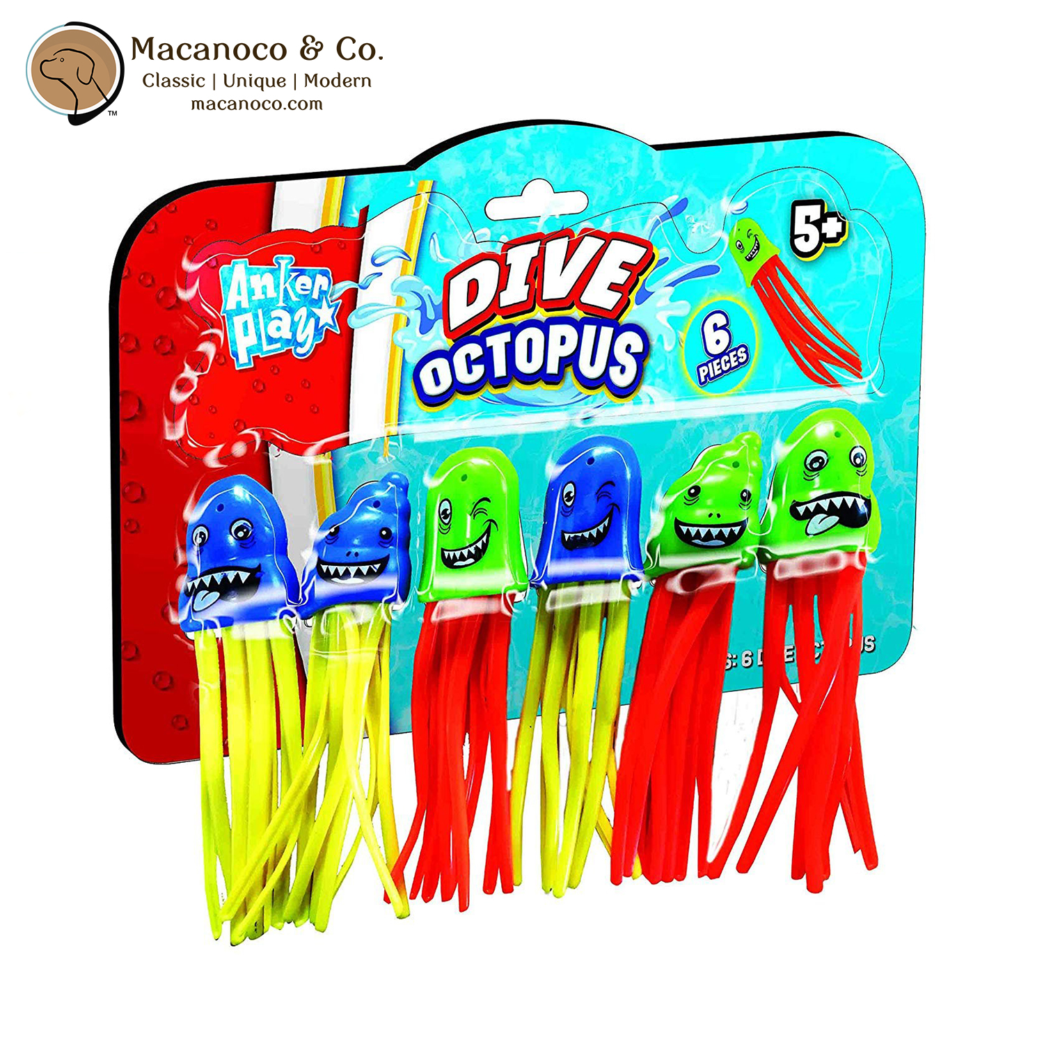Anker Play Dive Octopus Toy - Macanoco and Co.