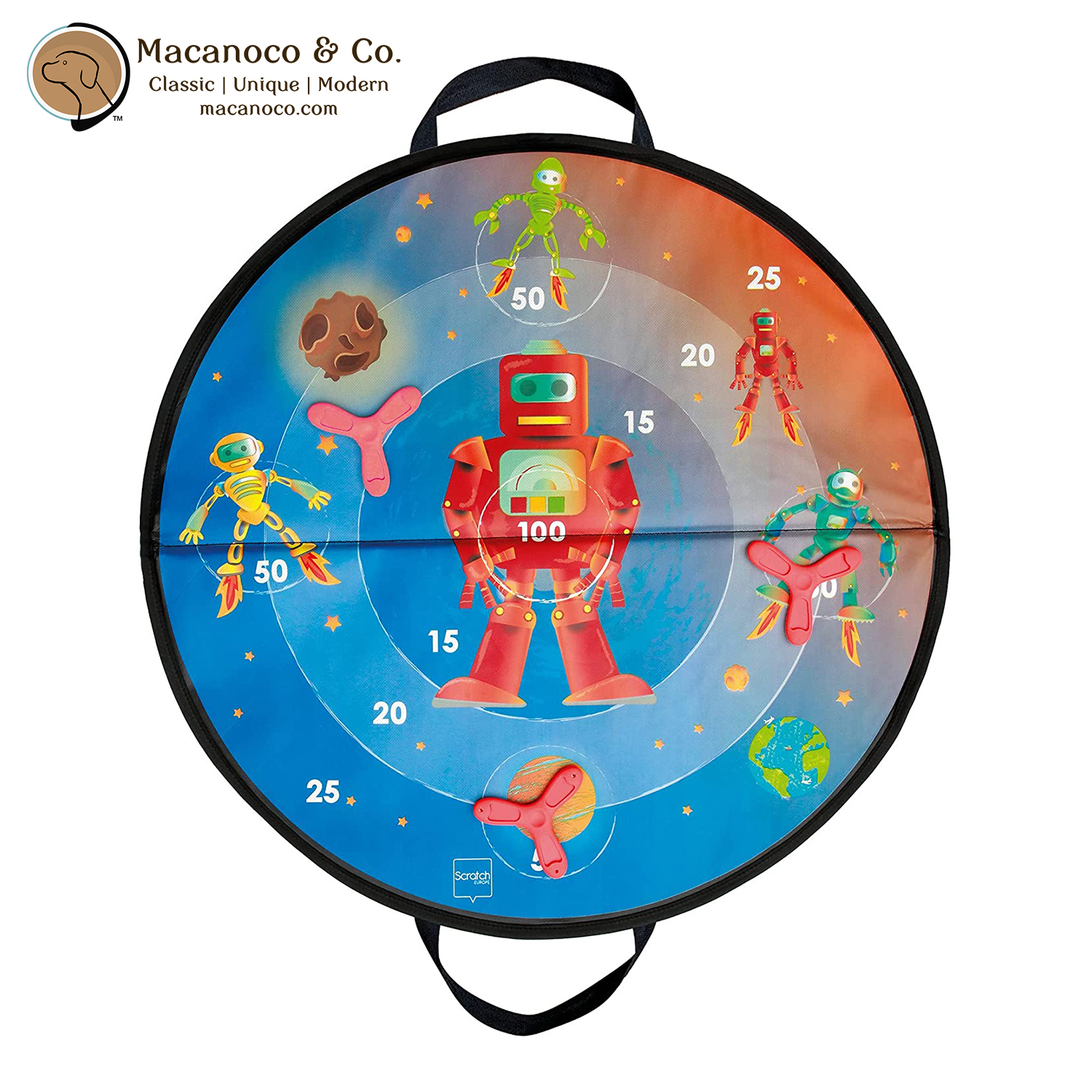 Scratch Europe Space Magnetic Disc Game Toy - Macanoco and Co.