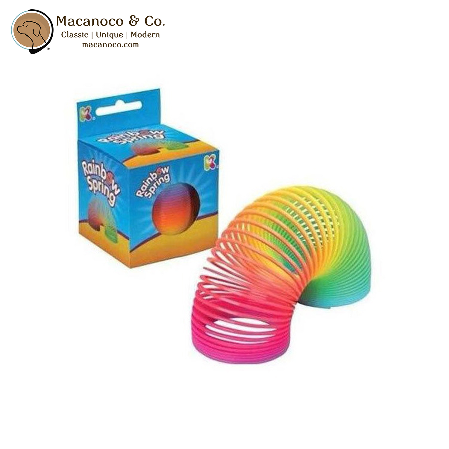 Keycraft Fumfings Rainbow Spring Toy - Macanoco and Co.