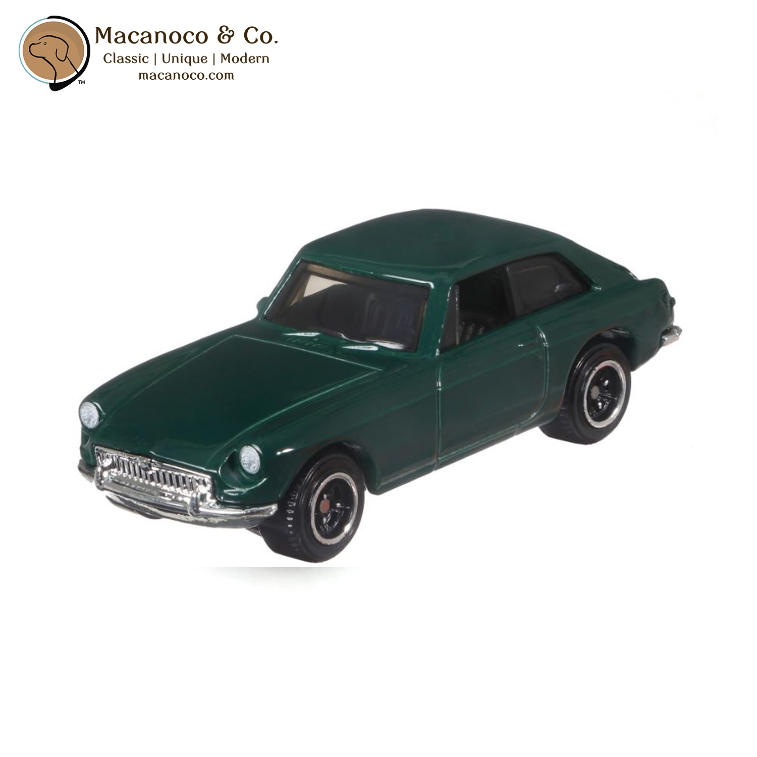 Matchbox MBX Metro 1971 MGB GT Coupe, Green Toy - Macanoco and Co.