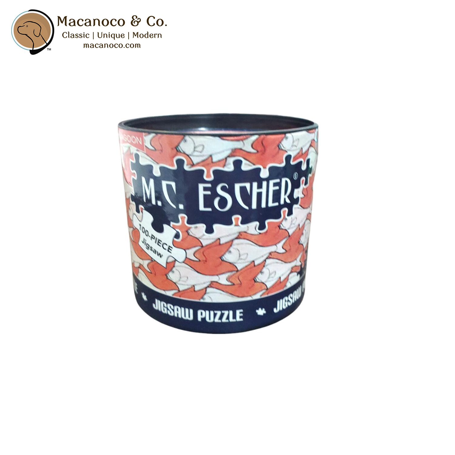 The Lagoon Group MC Escher 100-Piece Jigsaw Puzzle - Macanoco and Co.