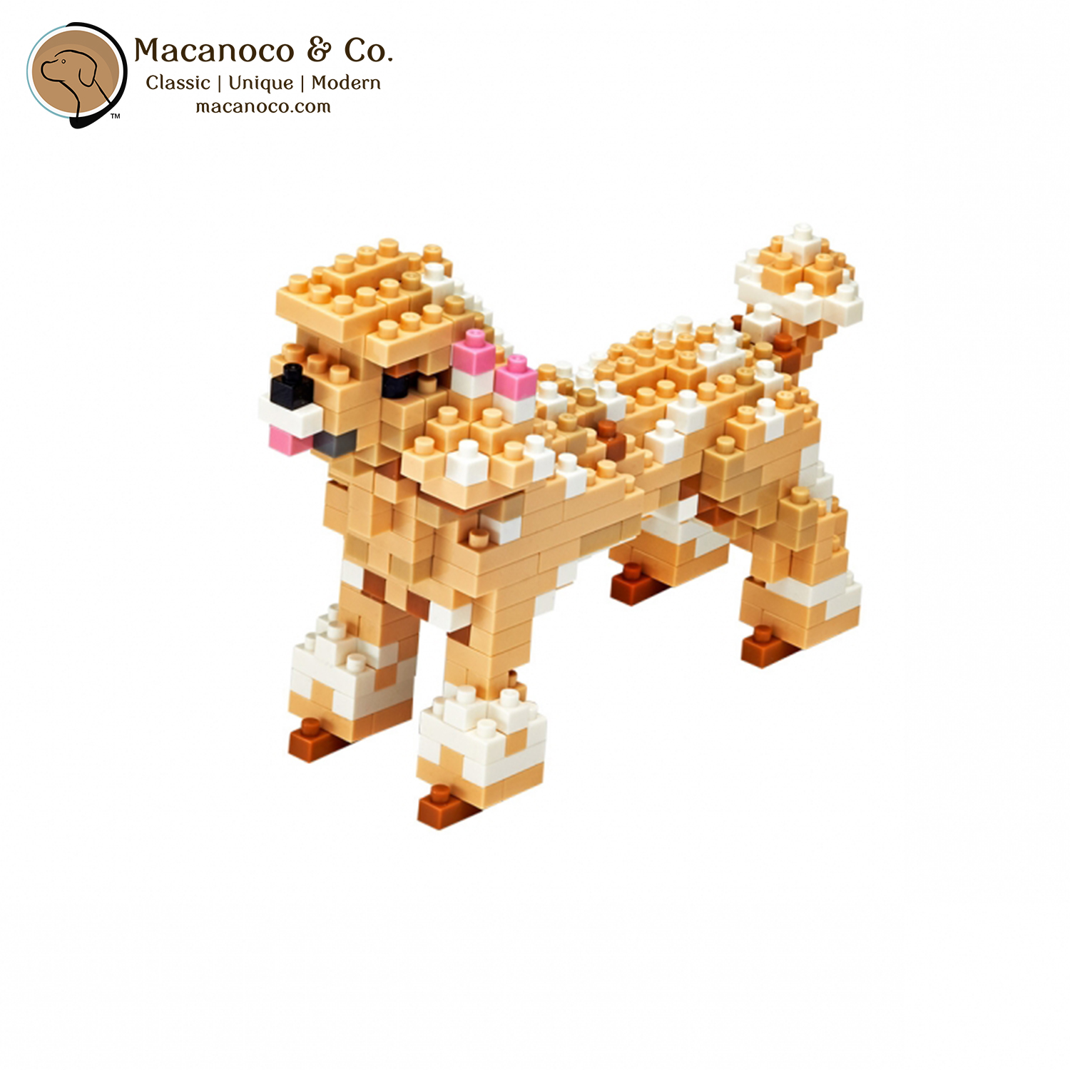 TICO Mini Bricks Poodle Dog Building Toy - Macanoco and Co.
