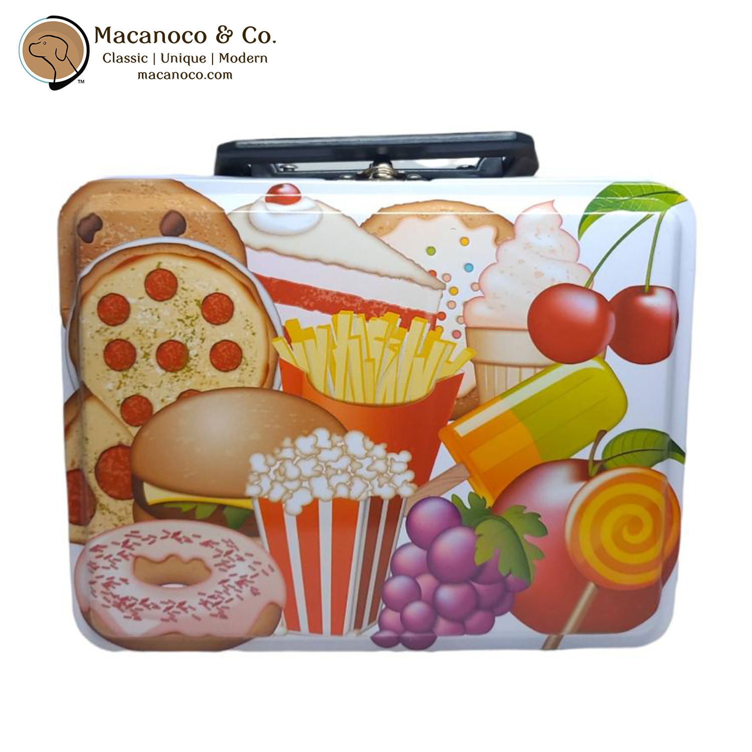 Emoji Tin Lunch Box - Food - Macanoco and Co.