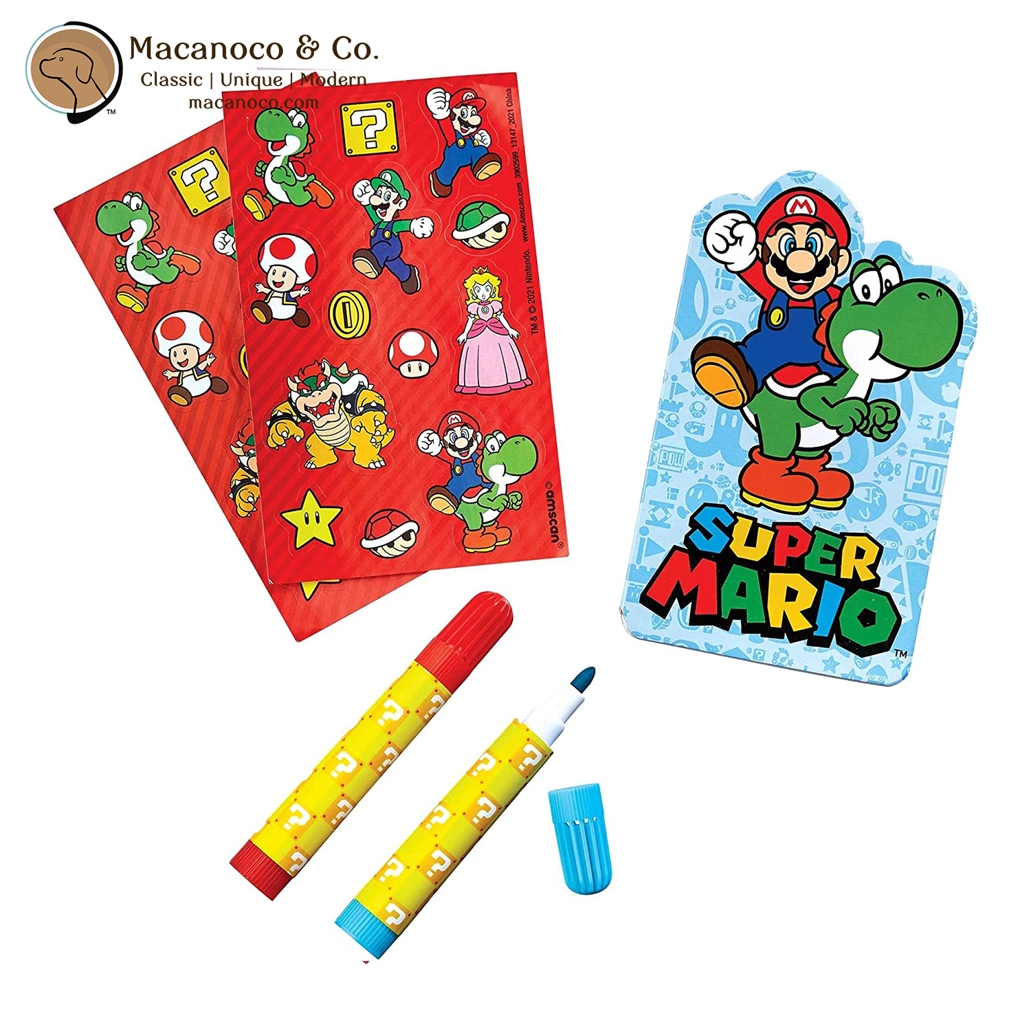 Nintendo Super Mario Stationery 5-Piece Set - Macanoco and Co.
