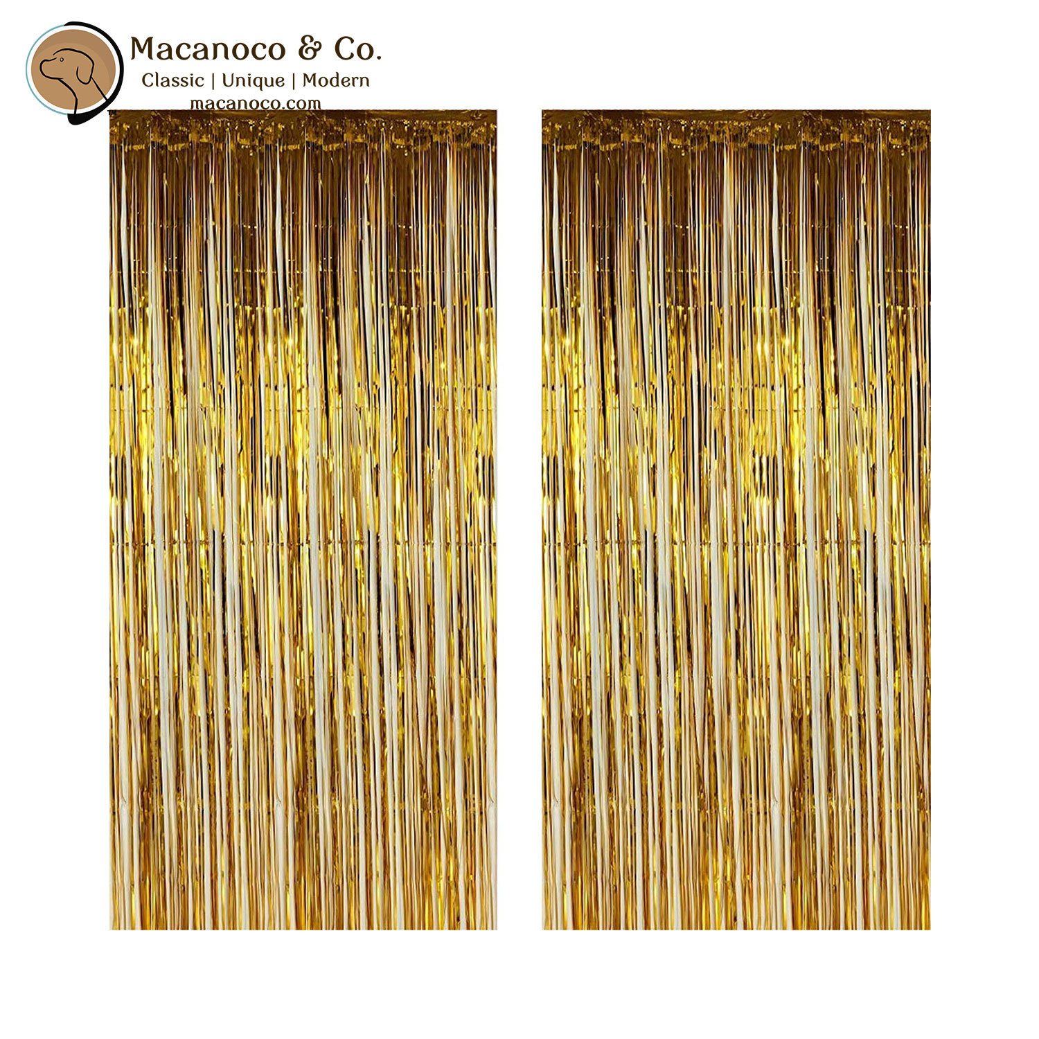 NST Gold Foil Backdrop - Macanoco and Co.