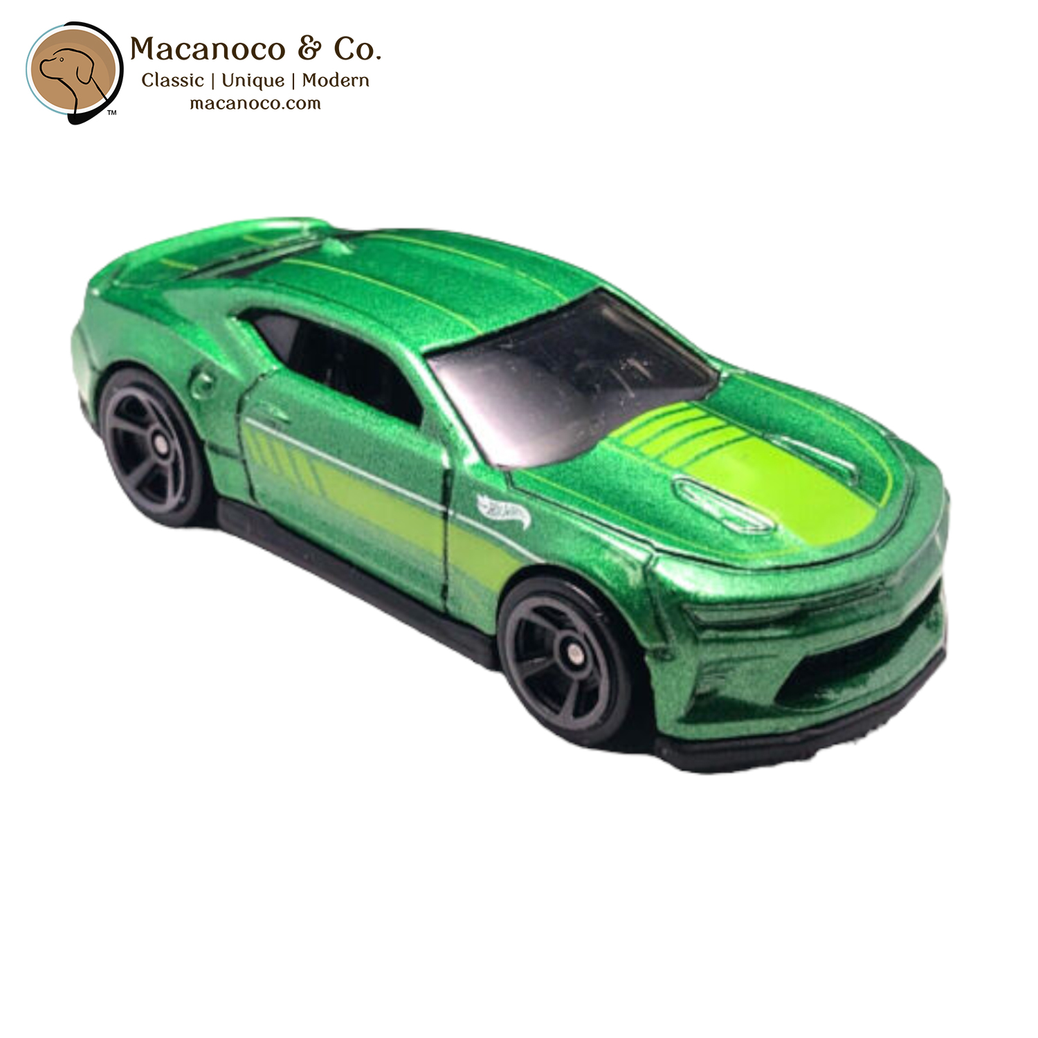 Hot Wheels '18 Camaro SS, Green Toy - Macanoco and Co.