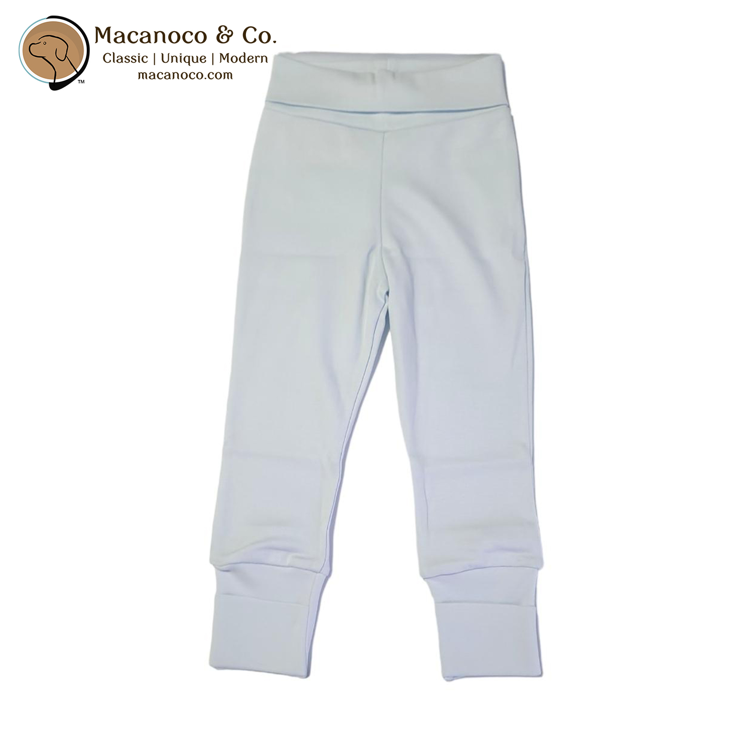Macanoco and Co. OB Baby Bear Pima Cotton Pant - Light Blue - Macanoco ...