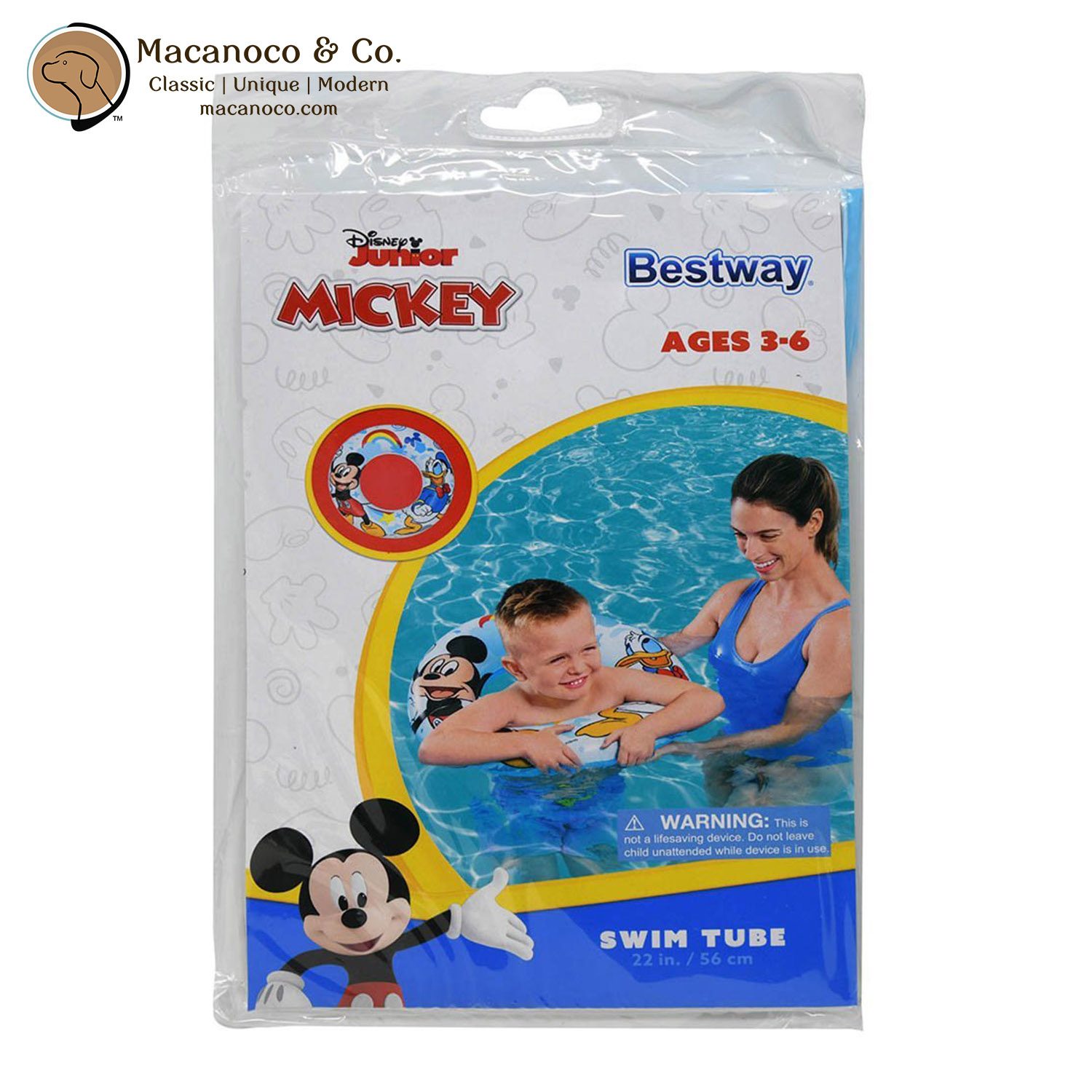 Disney Junior Mickey Mouse and Friends Swim Tube Ring - Macanoco and Co.