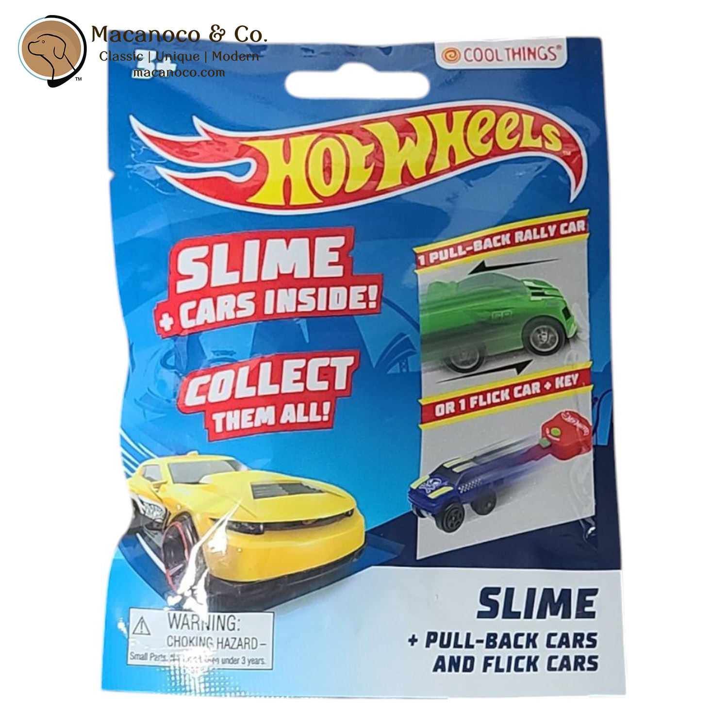 Hot Wheels Slime and Pull-Back Car Blind Bag Toy - Macanoco and Co.