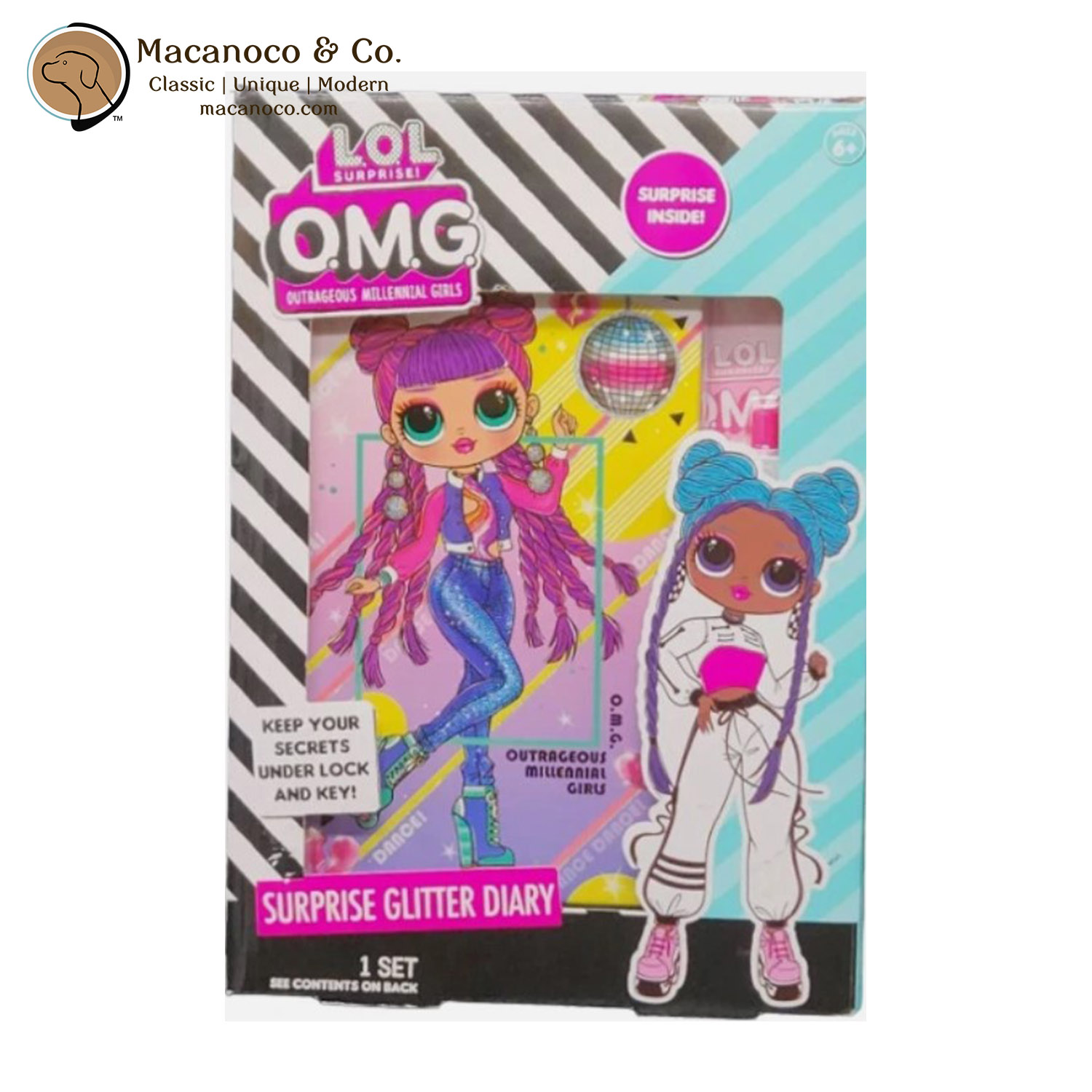 L.O.L. Surprise! OMG Surprise Glitter Diary - Macanoco and Co.