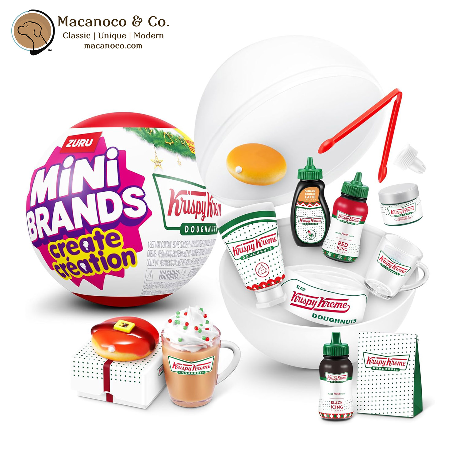ZURU Mini Brands Create Krispy Kreme Holiday Capsule Assortment ...